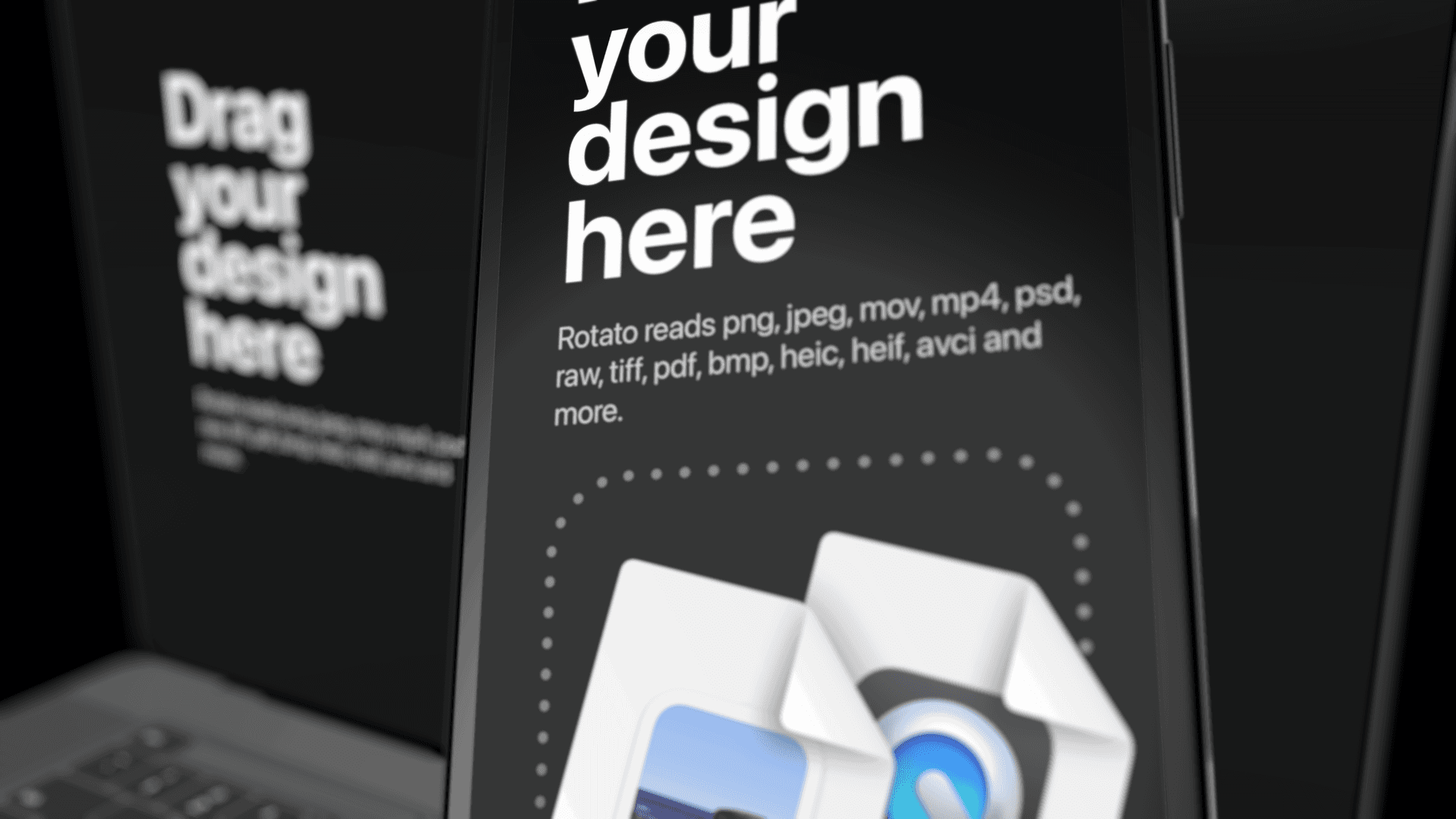 iPhone + Macbook: Float Mockup [Video/Image] - Rotato